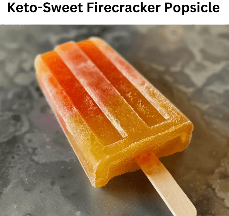Keto-Sweet Firecracker Popsicle - EASY KETO RECIPES