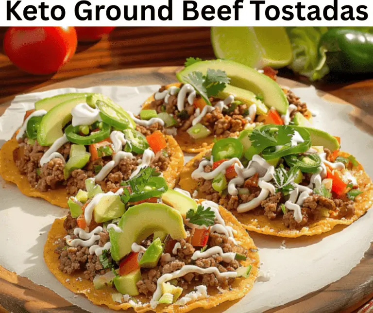 Keto Ground Beef Tostadas - EASY KETO RECIPES