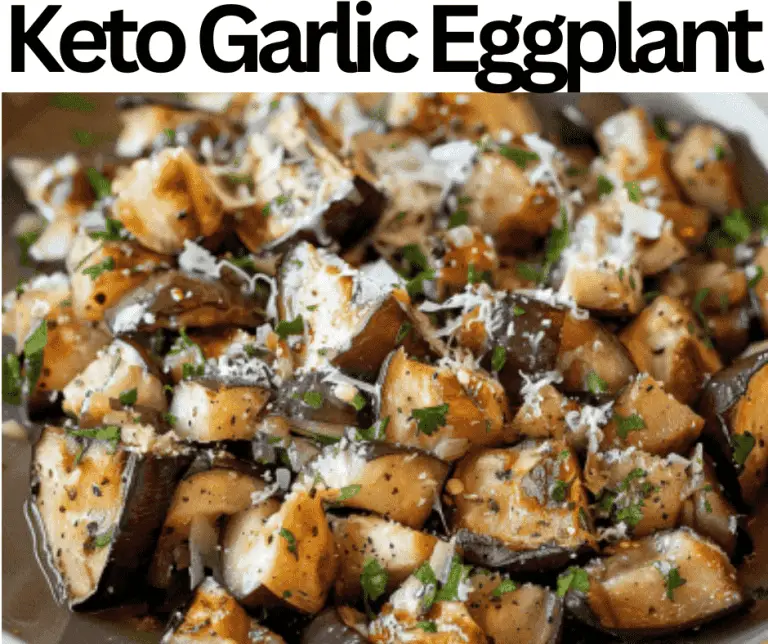 Keto Garlic Eggplant - EASY KETO RECIPES