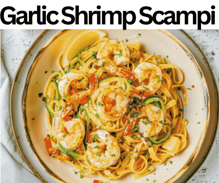 Keto Garlic Shrimp Scampi with Linguine - EASY KETO RECIPES