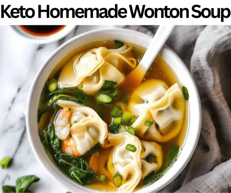 Keto Homemade Wonton Soup - EASY KETO RECIPES