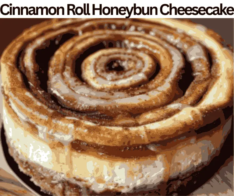 Cinnamon Roll Honeybun Cheesecake - EASY KETO RECIPES