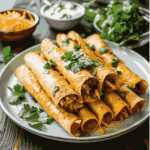 Keto Green Chile Chicken Taquitos - EASY KETO RECIPES