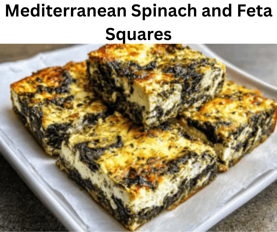 Mediterranean Spinach and Feta Squares - EASY KETO RECIPES